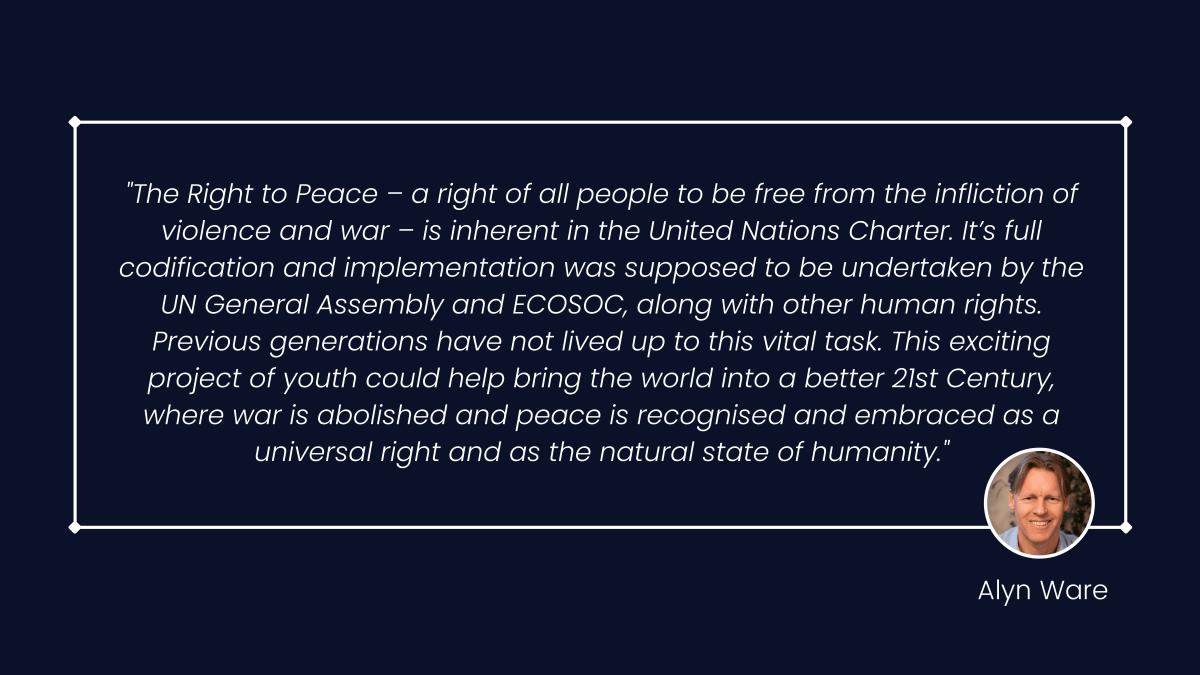 Towards the enforcement of the right to peace – Platform for Peace and ...